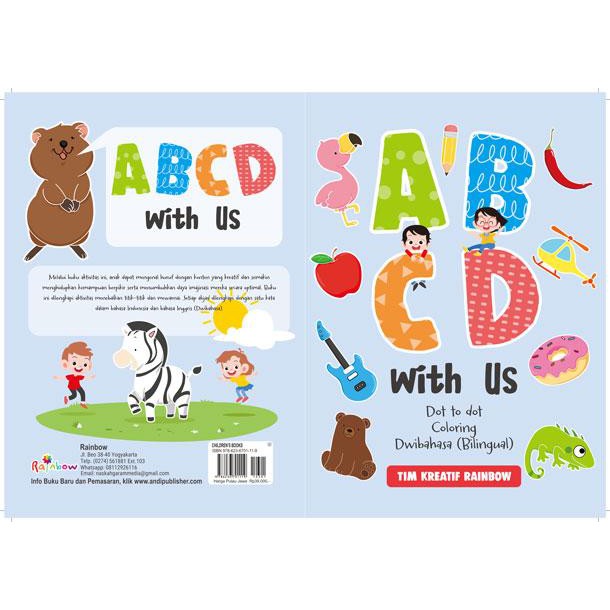 Children's Book - ABCD With Us Dot To Dot Coloring Bilingual (Bilingual ...
