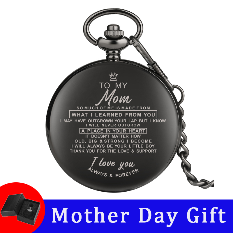 Creative Gift to Mother Women's Quartz Analog Pocket Watch with Pendant ...