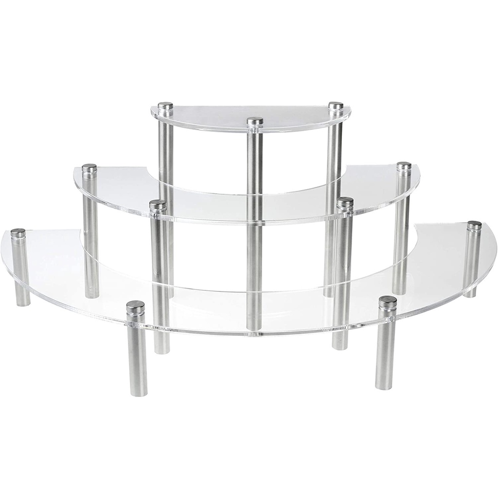 Transparent Removable Acrylic Cake Display Stand for Round Cupcake ...