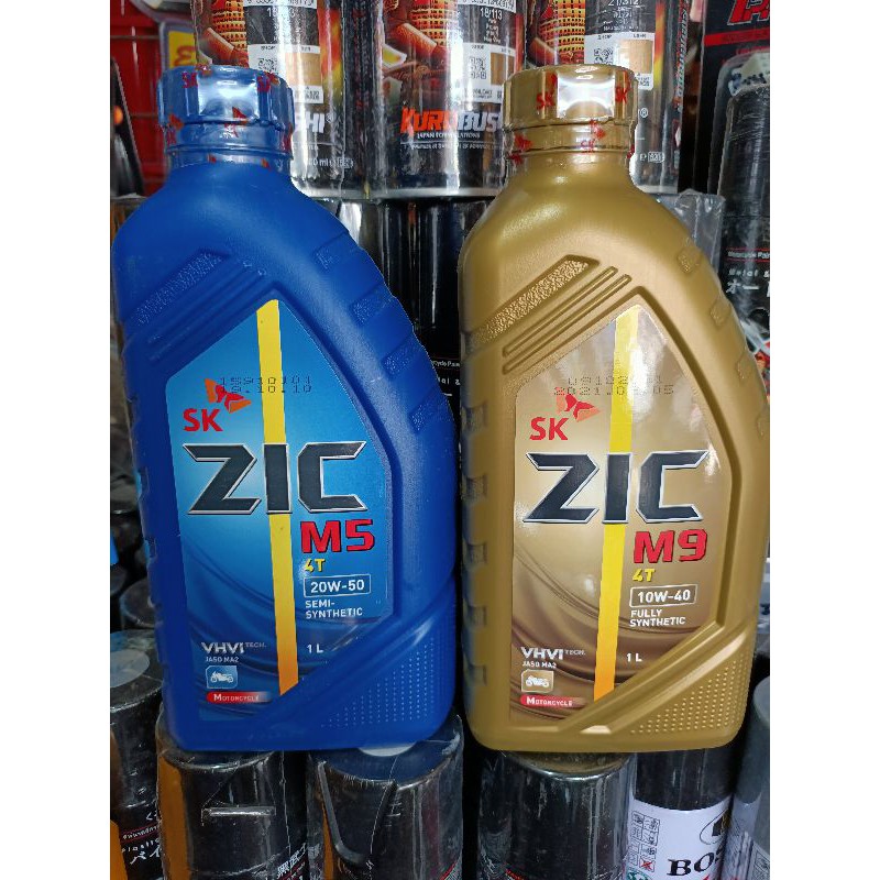 SK ZIC M5 blue & SK ZIC M9 gold (1Liter) - Motor Oil | Shopee Philippines