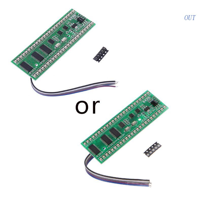 OUT RGB MCU Display Pattern Dual Channel 24 LED VU Level Indicator ...