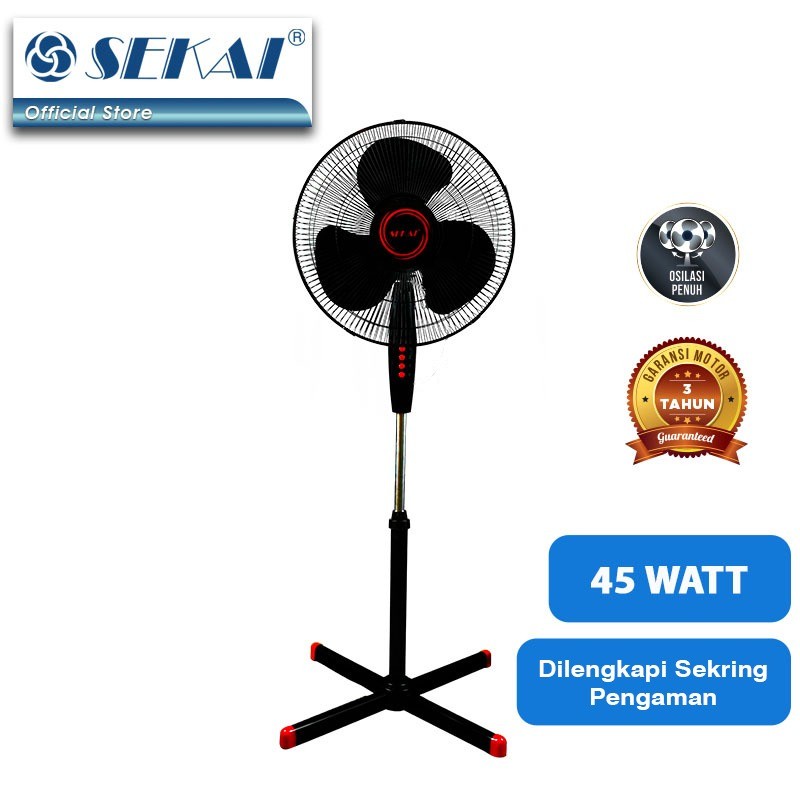 Sekai SFN 1620 - 16 Inch Pedestal Fan | Shopee Philippines