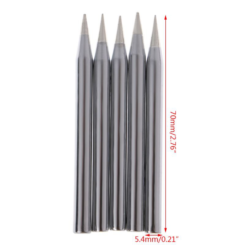 JoJo♥5 Pcs 60W Replacement Soldering Iron Tip Lead-Free Solder Tip ...