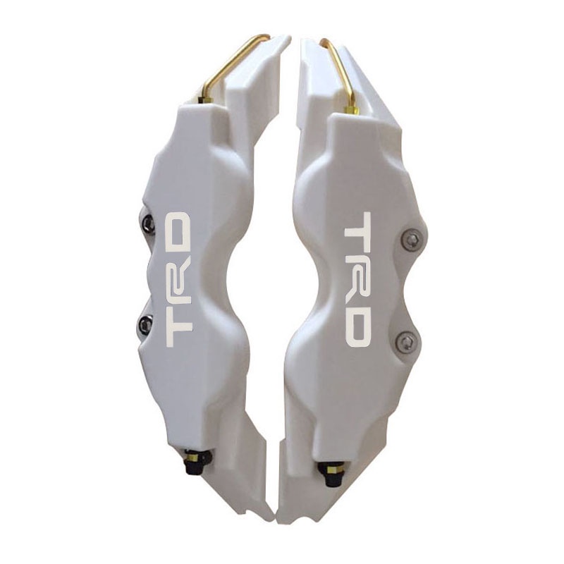 White TRD Sticker 2Pcs ABS Brake Caliper Cover | Shopee Philippines