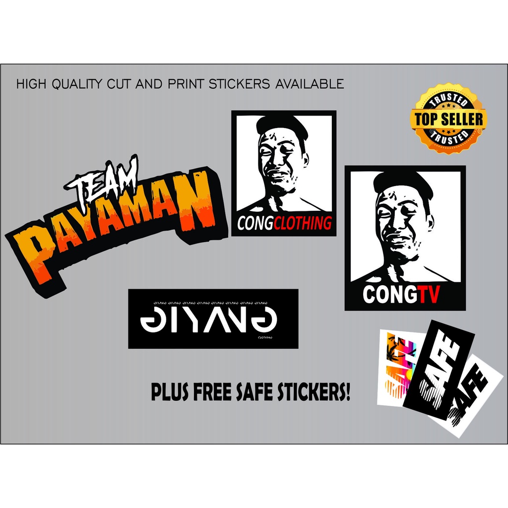 TEAM PAYAMAN CONG TV INSPIRED CELLPHONE STICKER | Shopee Philippines