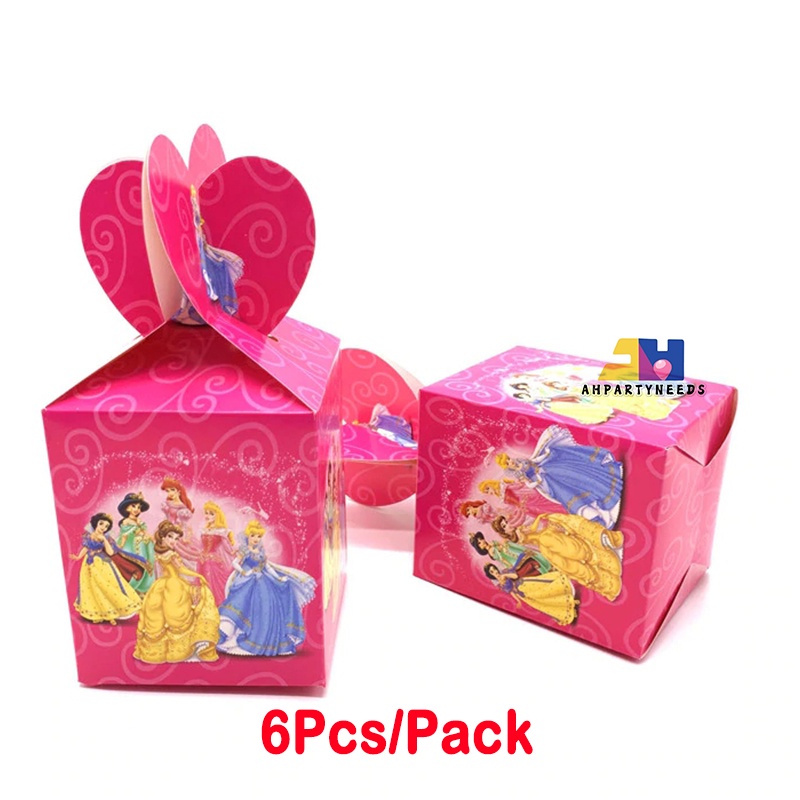 6pcs Cartoon Creative Candy Box Kids Birthday Party Decoration Favors ...