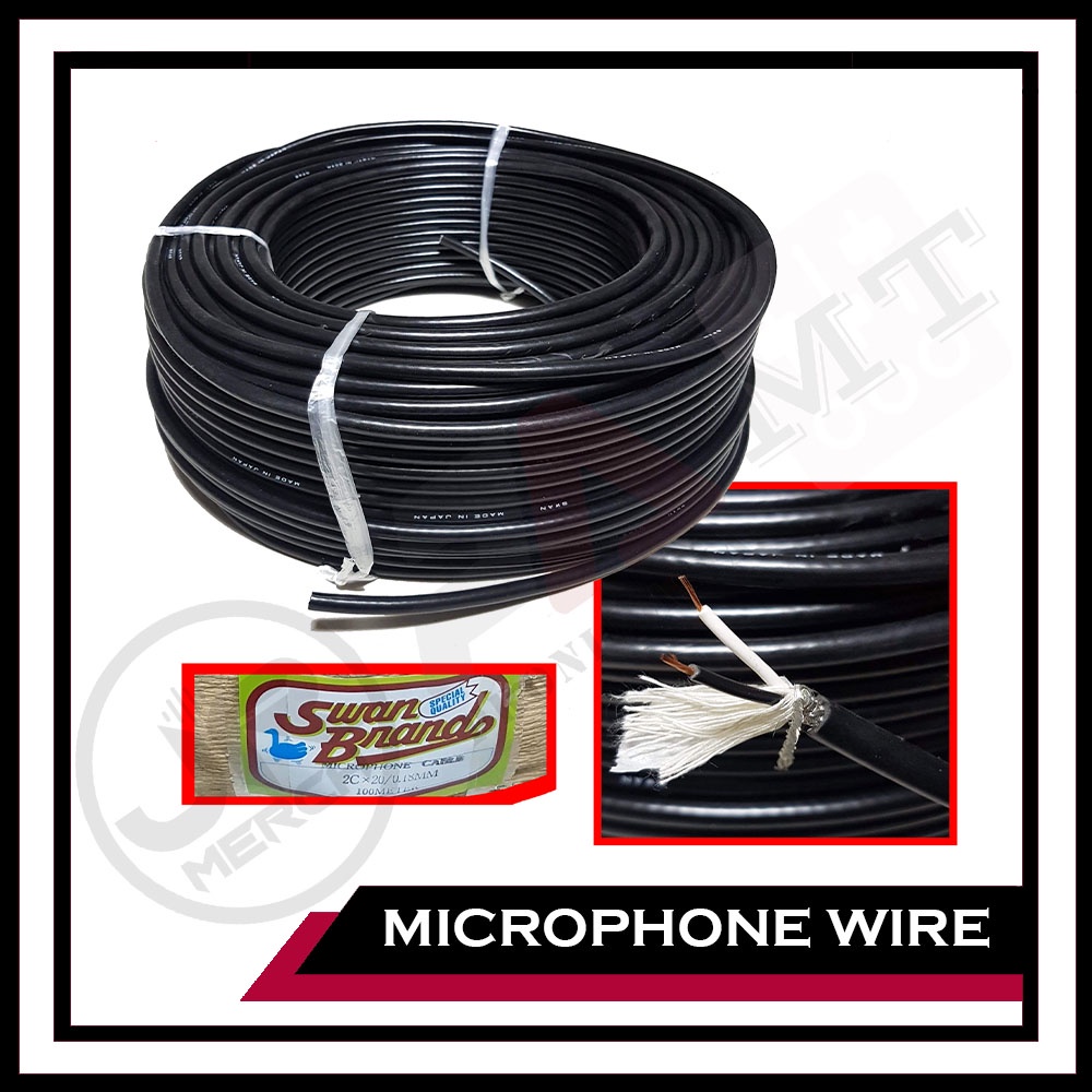 1 ROLL/ 100 meters Swan Japan Microphone Stereo Cord Heavy Duty ...