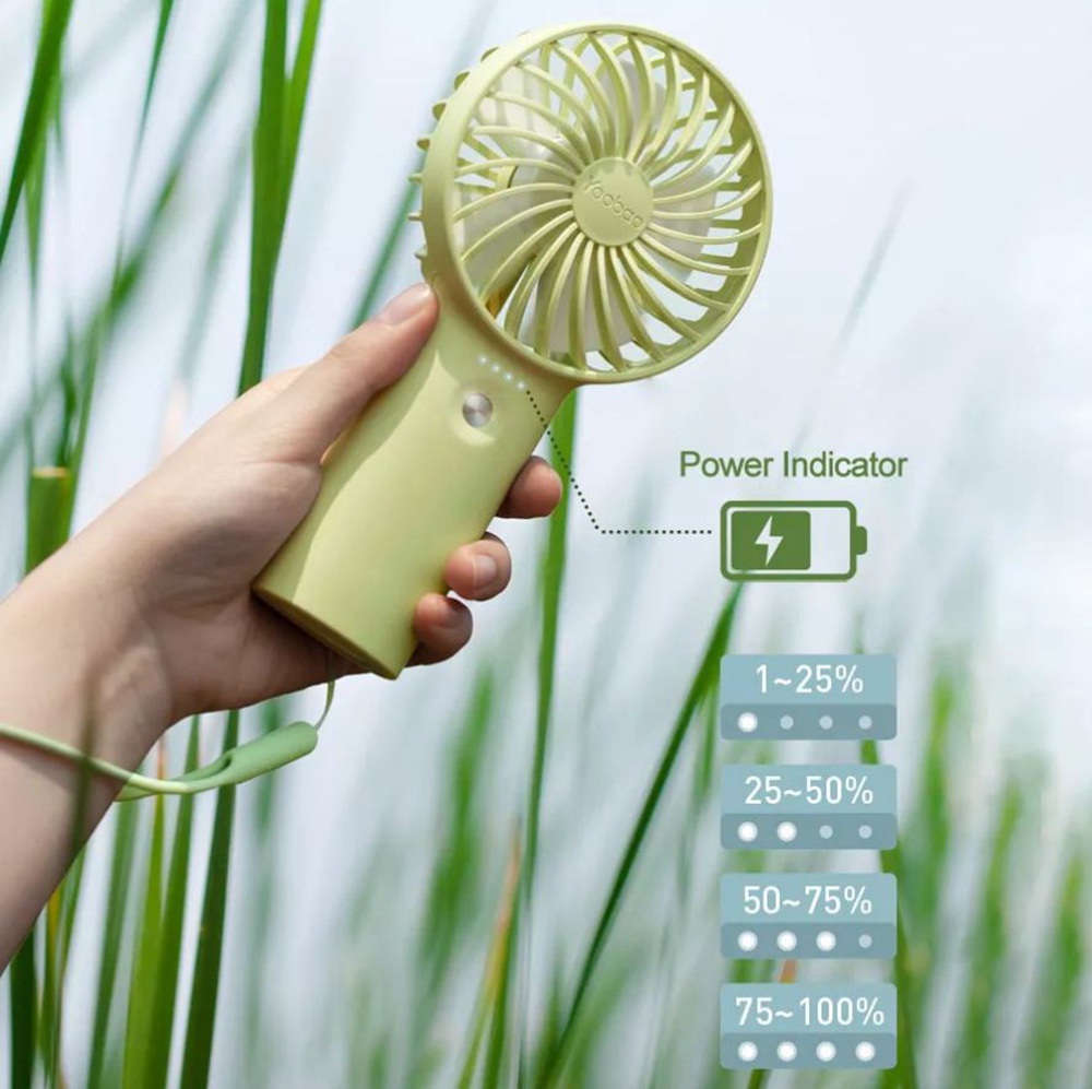 Yoobao F3 Fortable mini Rechargeable Handheld Mini Fan 3 Speeds Strong ...