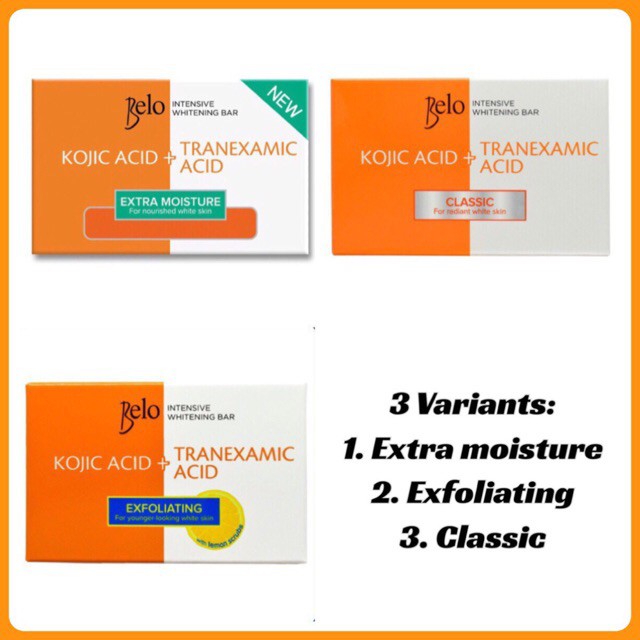 Belo - KOJIC ACID - Intensive Whitening Bar - ( EXFOLIATING Soap ...