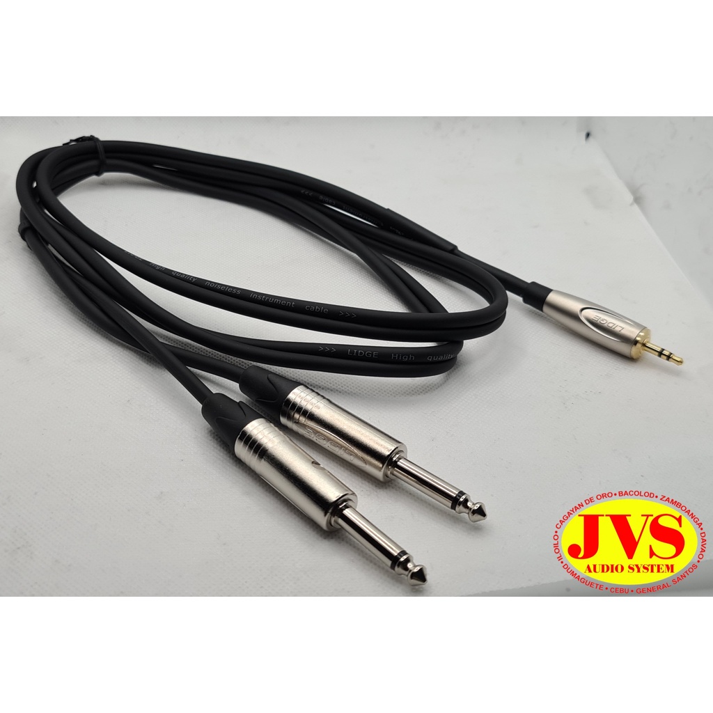 Lidge Dual 1/4 PL to 3.5mm TRS Baby Plug Connector | Shopee Philippines