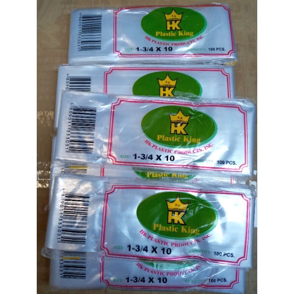 PLASTIC ICE BAG SIZE 3X16 AND 1-3/4X10 (100 PCS) | Shopee Philippines