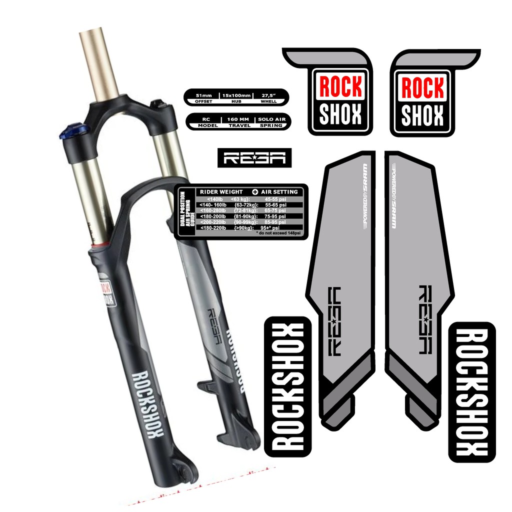 Reba RL RLT Decal Sticker MTB Downhill Fork Sticker | Shopee Philippines