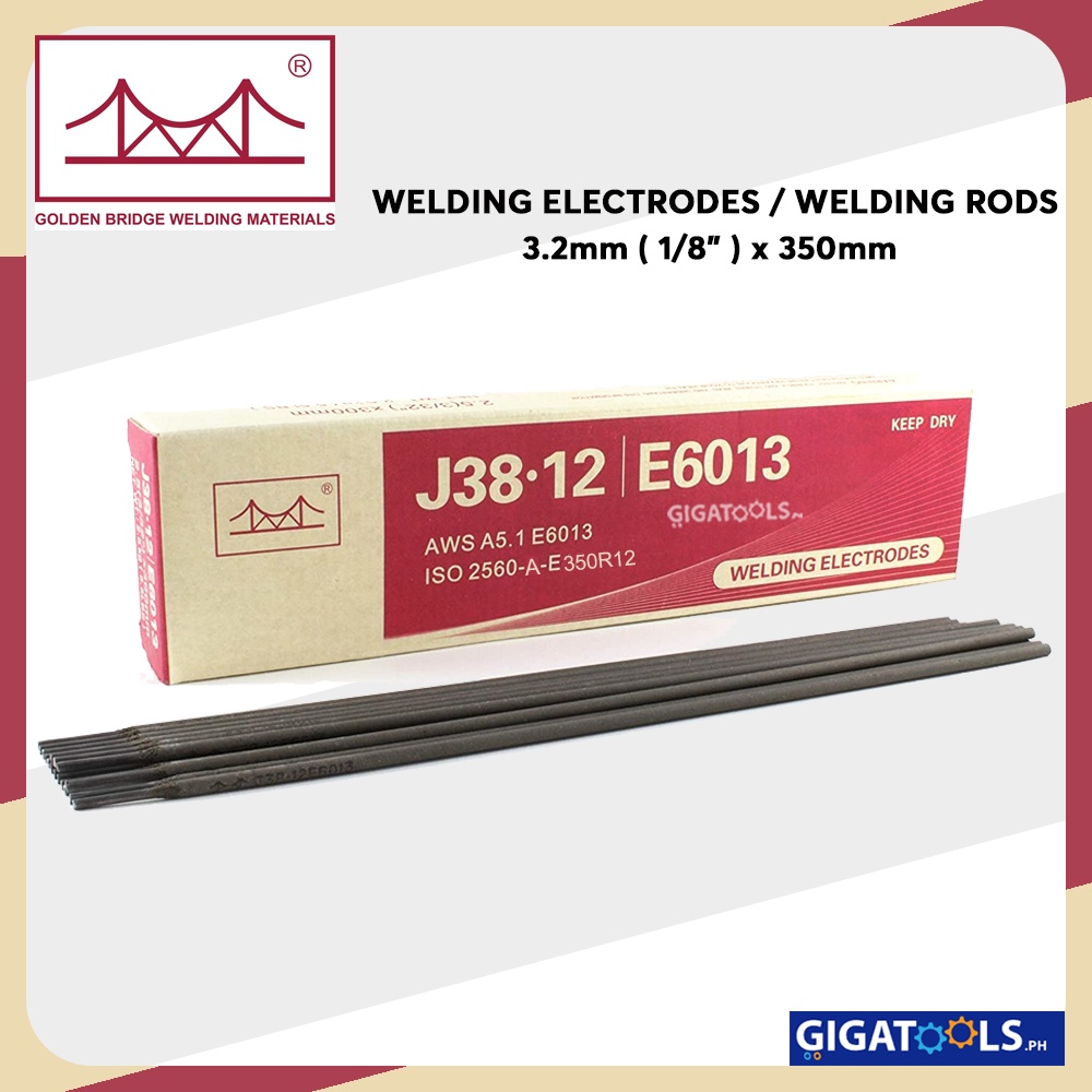 Golden Bridge Welding electrode / welding rods for welding Machines E6013 3.2mm (1/8") x 350mm ...