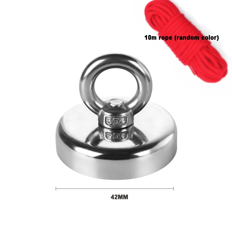 Fishing Magnet D42 40kg Super Strong Magnet Powerful Permanent Neo ...
