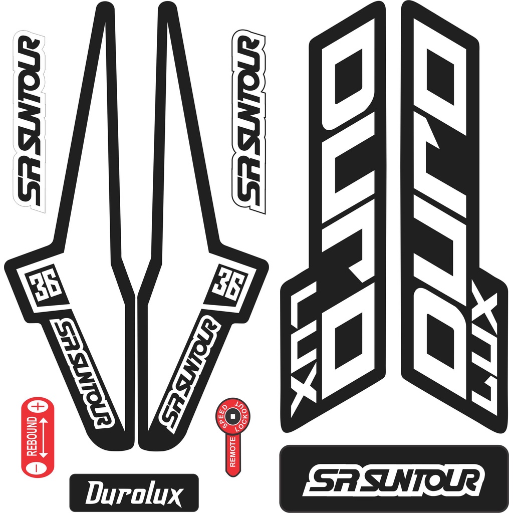 Customized SR Suntour Durolux Design Fork Decals / Bike sticker fork ...