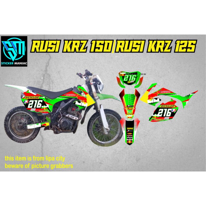 Rusi KRZ 200, Rusi KRZ 150 full body decals | Shopee Philippines