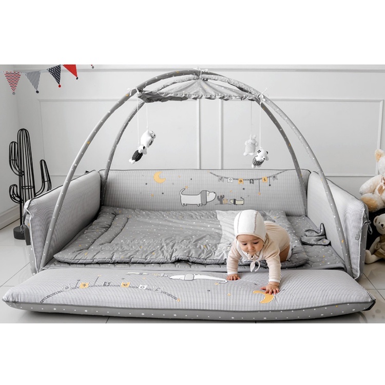 Smart Crib Bumper Bed - Multifunctional Baby Bed Korean Bumper Playmat ...
