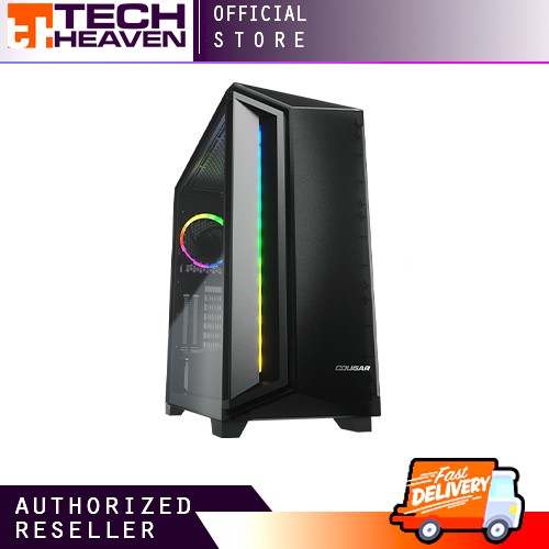 COMPUTER CASE COUGAR DARKBLADER X7 TRANSLUCENT BLACK RGB/MID TOWER/TG ...