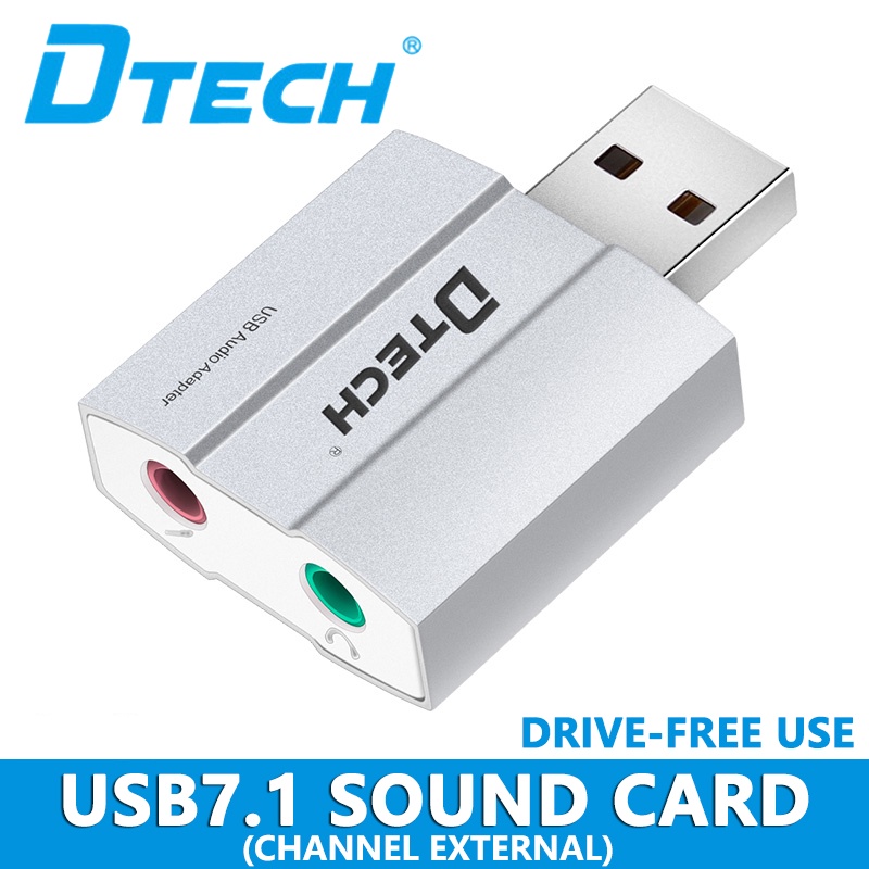 DTECH usb sound card free drive external independent sound card ...