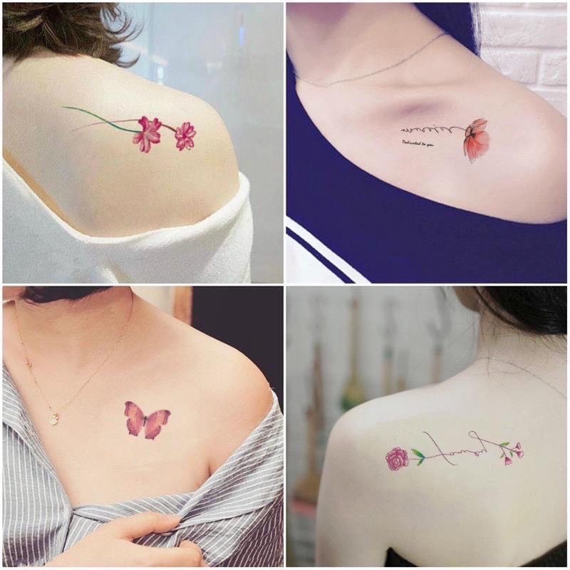 (12) 30pcs Temporary Tattoo Sticker Cute Small Fresh Sticker English ...