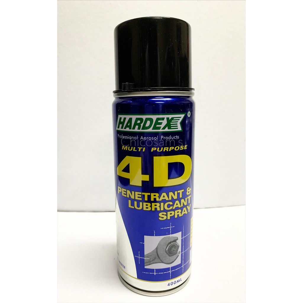 Hardex 4D Penetrant Oil and Lubricant Spray 400ml (like WD40) with Free ...