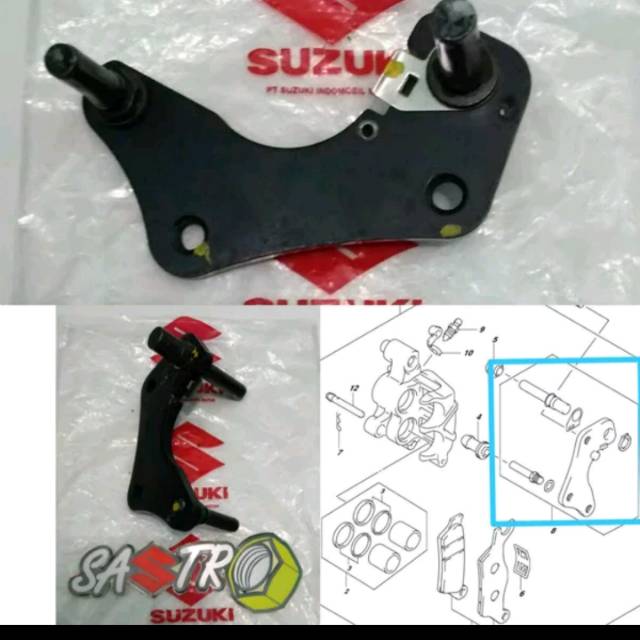 Suzuki satria fu injection GSX BANDIT ORI front caliper iron bracket ...