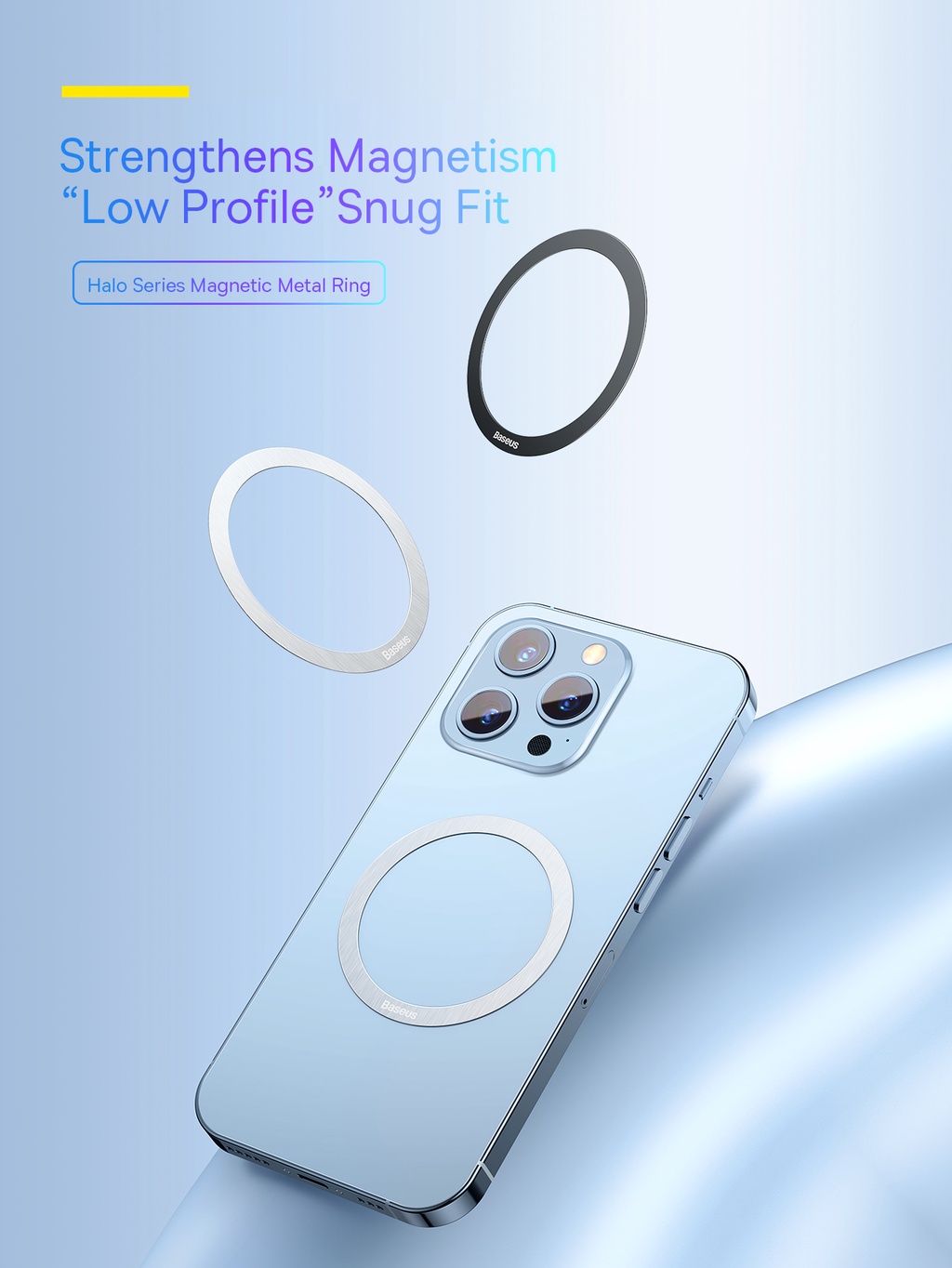 Baseus Magnetic Sticker For Wireless Charger Metal Plate Ring For ...