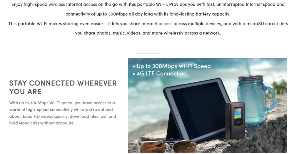 Prolink Bundle Deal DL-7203E 4G LTE UP TO 300Mbps Openline Mobile Wi-Fi ...