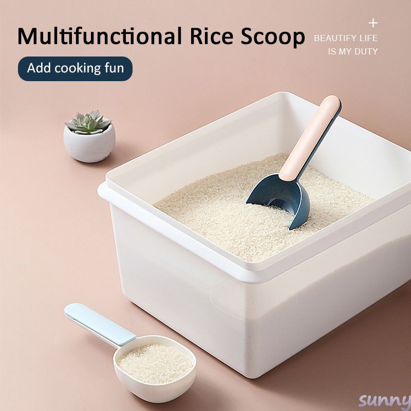 ☁ Scoop rice spoon kitchen household rice shovel flour spoon coarse ...