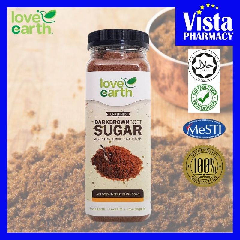 (Exp: 09/08/2024)love Earth Unrefined Dark Brown Soft Sugar / Sugar Not ...