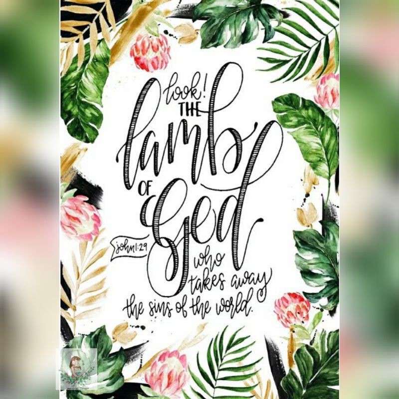 BIBLE VERSES TROPICAL THEME WALL DECOR A4 SIZE LAMINATED BATCH 2 ...