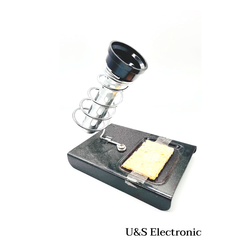 Soldering Iron Holder Has A Heat Shield. With Sponge To Wipe The ...
