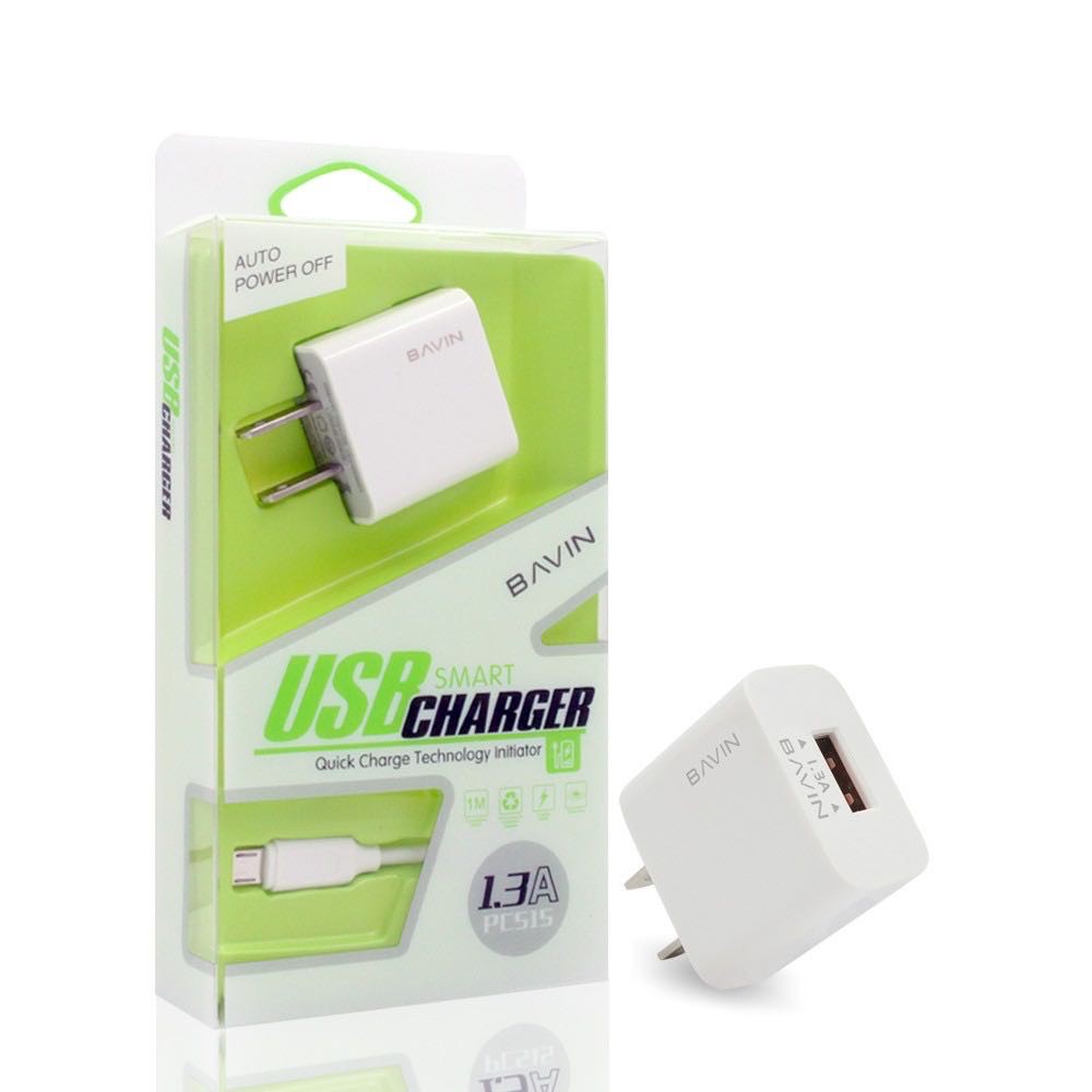 BAVIN 1.3A Ultimate Universal USB Quick Charger w/ 1m charging cable ...