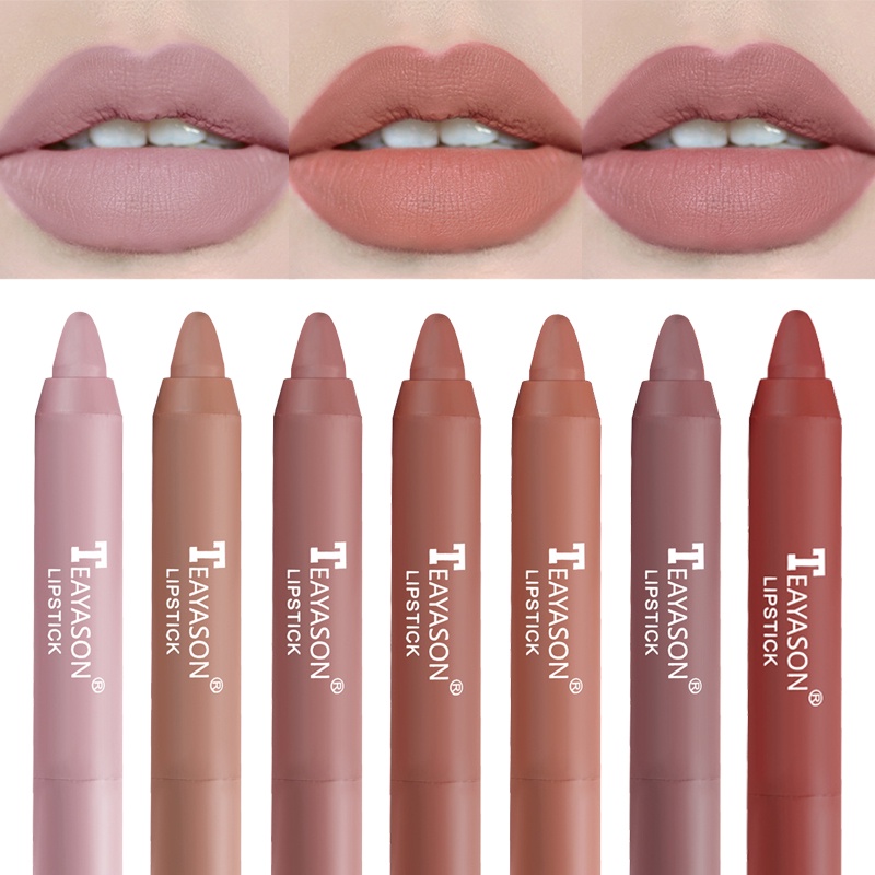 12 Colors Velvet Matte Lipsticks Pencil Waterproof Long Lasting Sexy ...