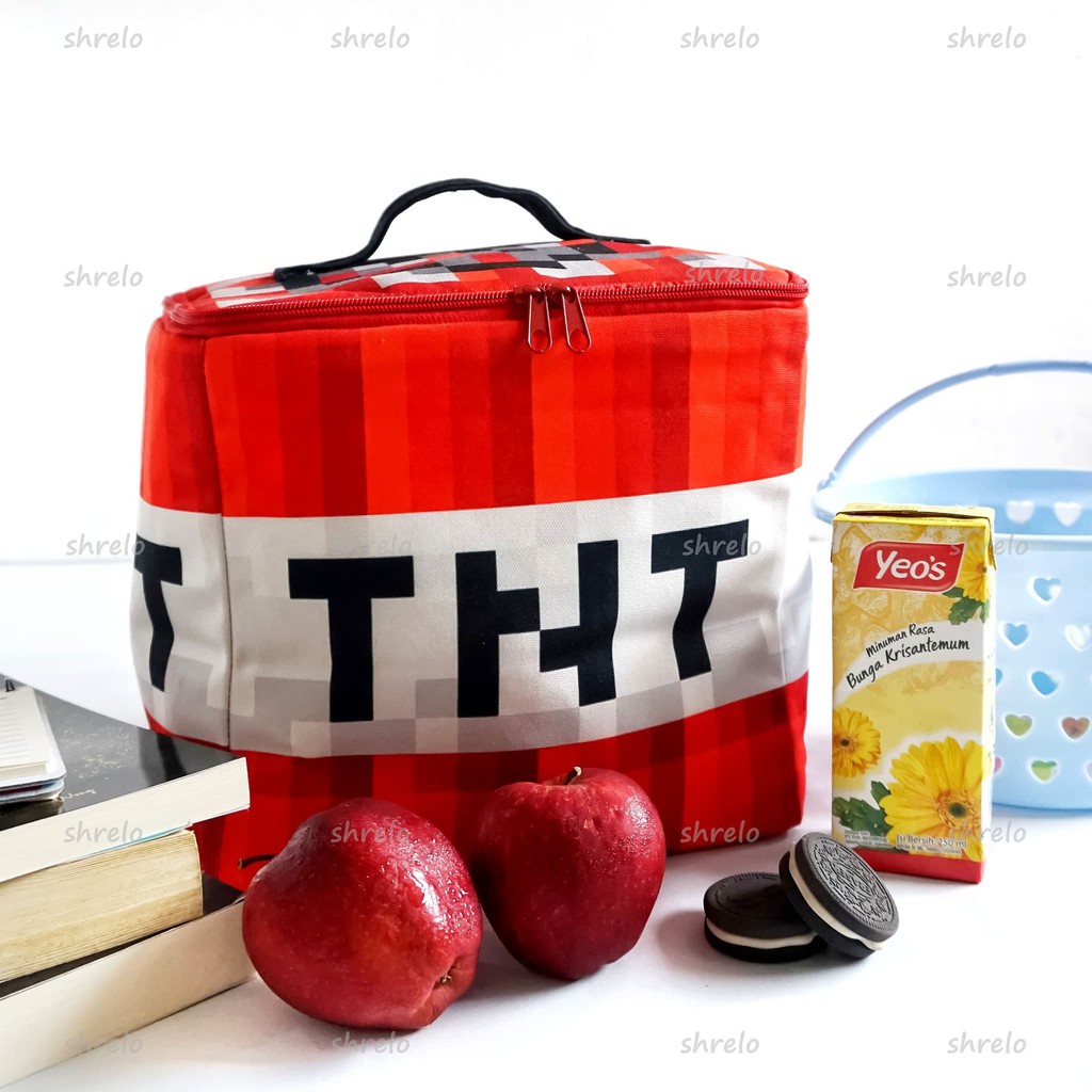 Lunch Box TNT Block Minecraft unique cute birthday gift | Shopee ...