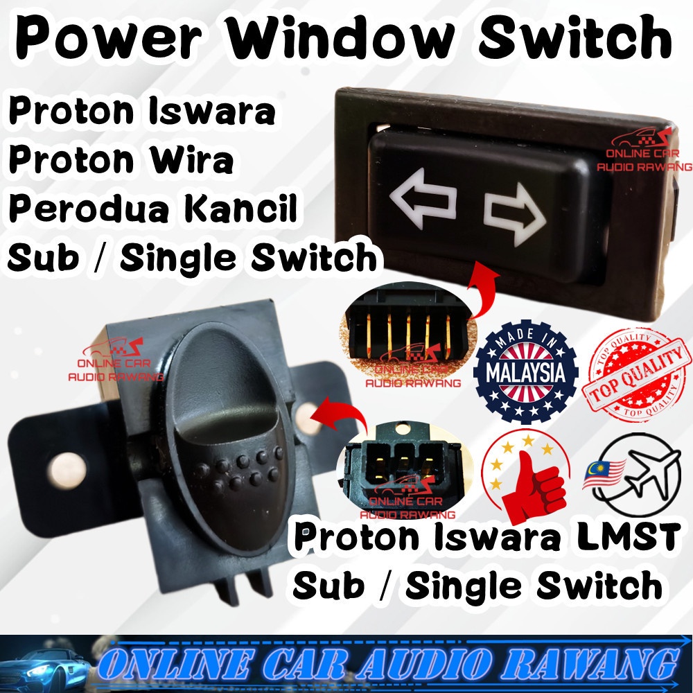 Proton Wira Perodua Kancil Proton Saga Iswara LMST Power Window Switch ...