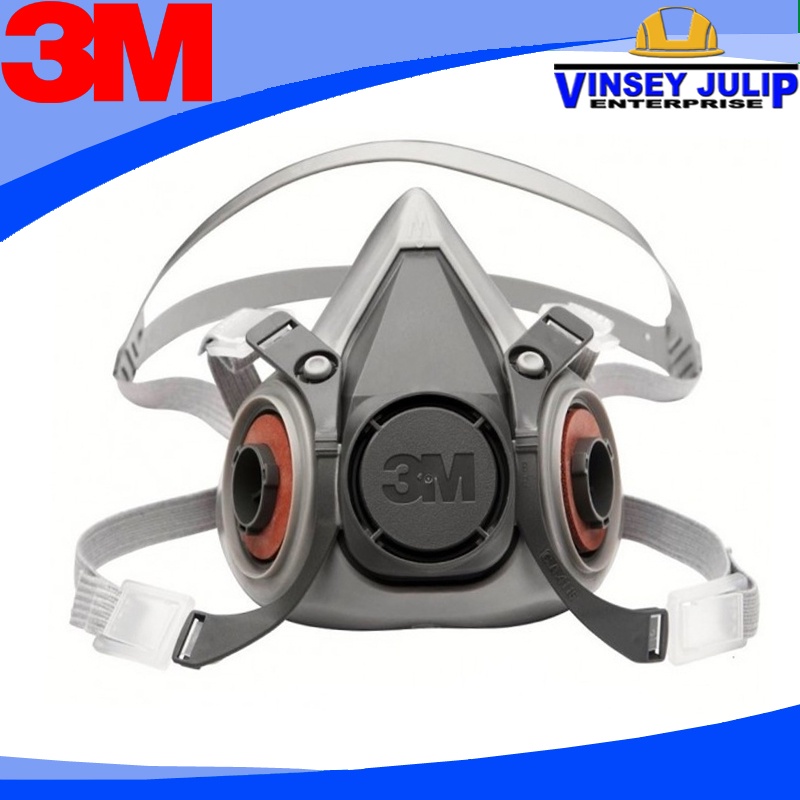 3M 6200 Half Face Reusable Respirator (Gas Mask Only) (3M CHINA ...
