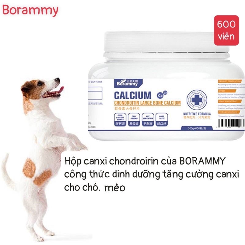 Borammy box of calcium and VITAMIN tablets for dogs and cats ...