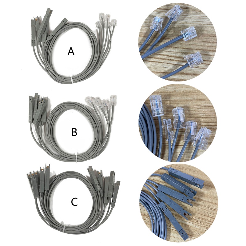 R* 5 pcs/lot RJ11 RJ45 Plug to 110 Patch Cord Telephone Voice Signal ...