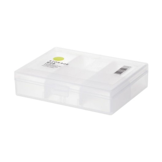 Miniso Transparent Plastic Storage Organizer Box 2 Drawer Jewelry Box ...