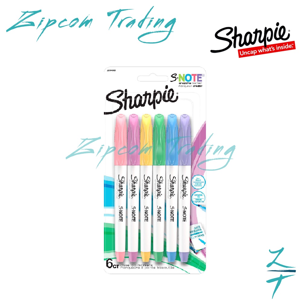 SHARPIE S Note Creative Marker Highlighter ( Chisel Tip ) | Shopee ...