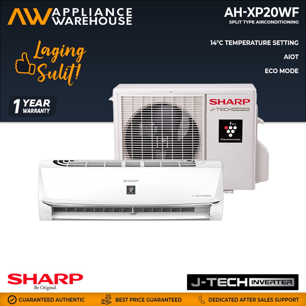 Sharp AH-XP20WF / AU-XP20WF 2.0 Hp. Split Type Air Conditioner Inverter ...