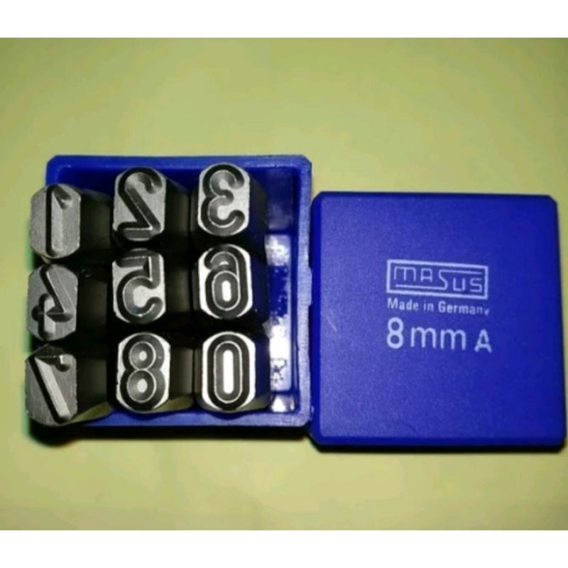 Knock Figures (8 mm) Stamp Punch Figure / 0-9 MASUS GERMANY | Shopee ...