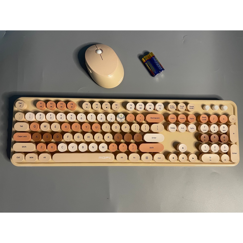 Mofii Sweet Mixed Color 2.4G Wireless Keyboard and Mouse Combo Cute ...