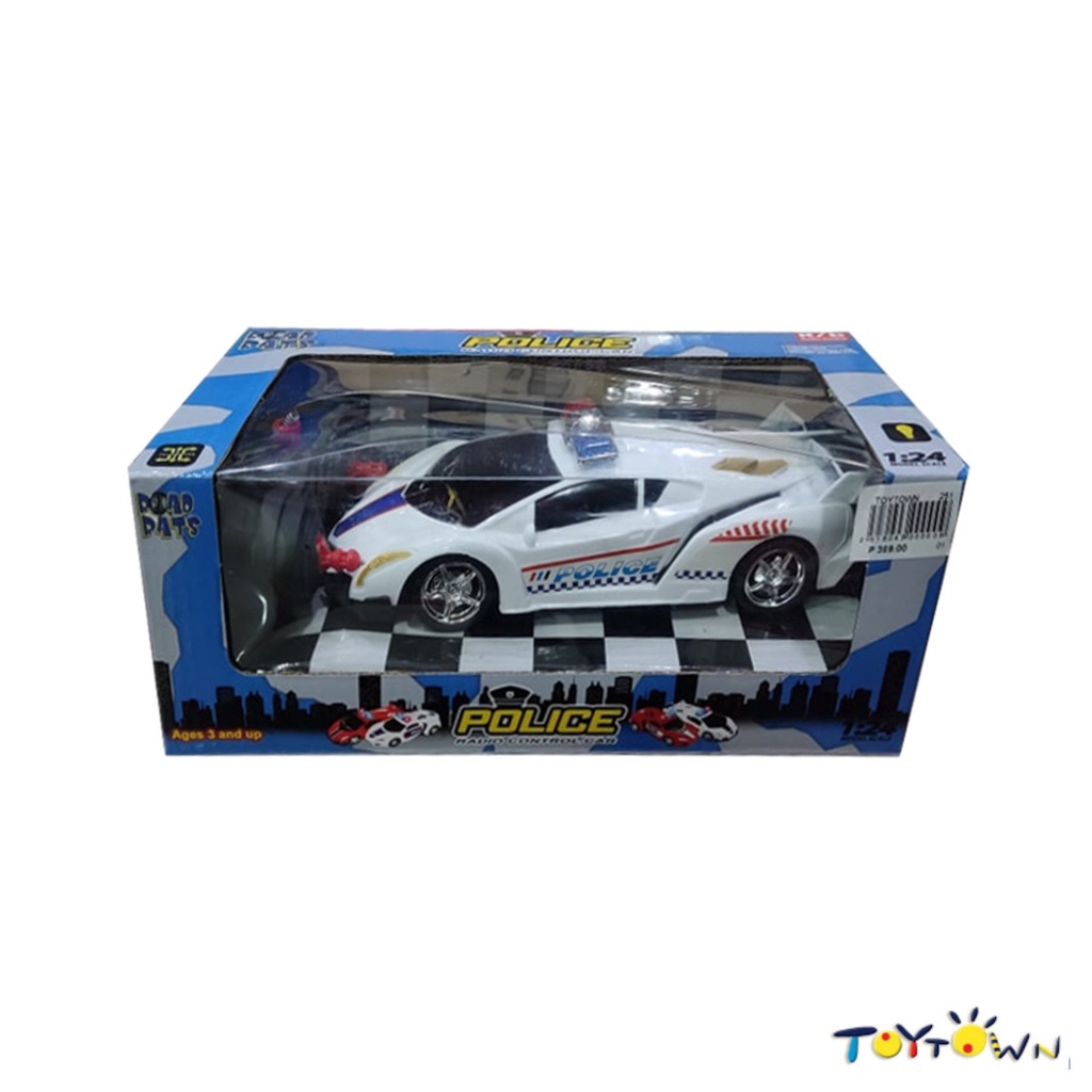 Road Rats - 1:24 R/C Police Car (White) | Shopee Philippines