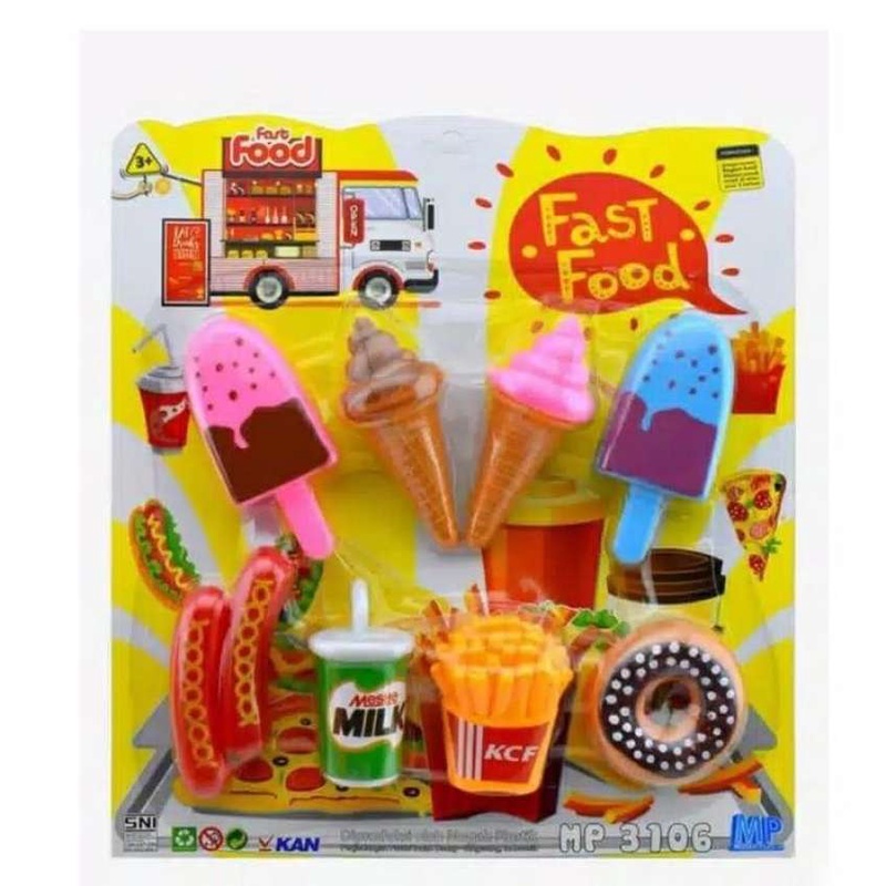 Jtm - Kids Toys FAST FOOD SET MP3106 | Shopee Philippines