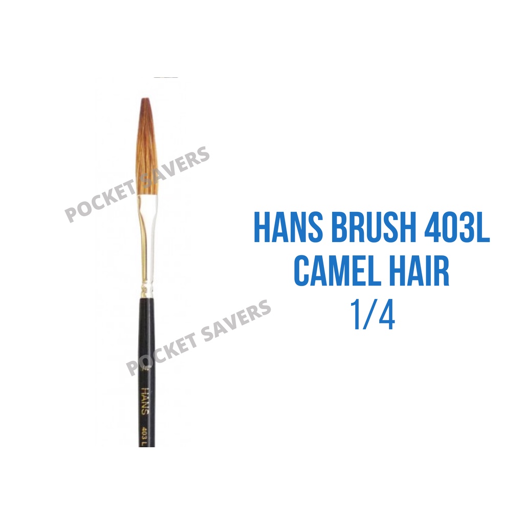 Original HANS Camel Brush 403L (Paint Hair Brushes, Natural Bristles ...