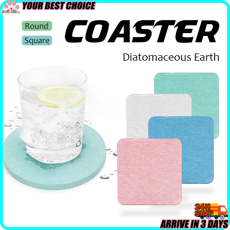 Diatomite Cup Mat Anti-Slip Cup Coaster Fast Dry Mug Mat High ...