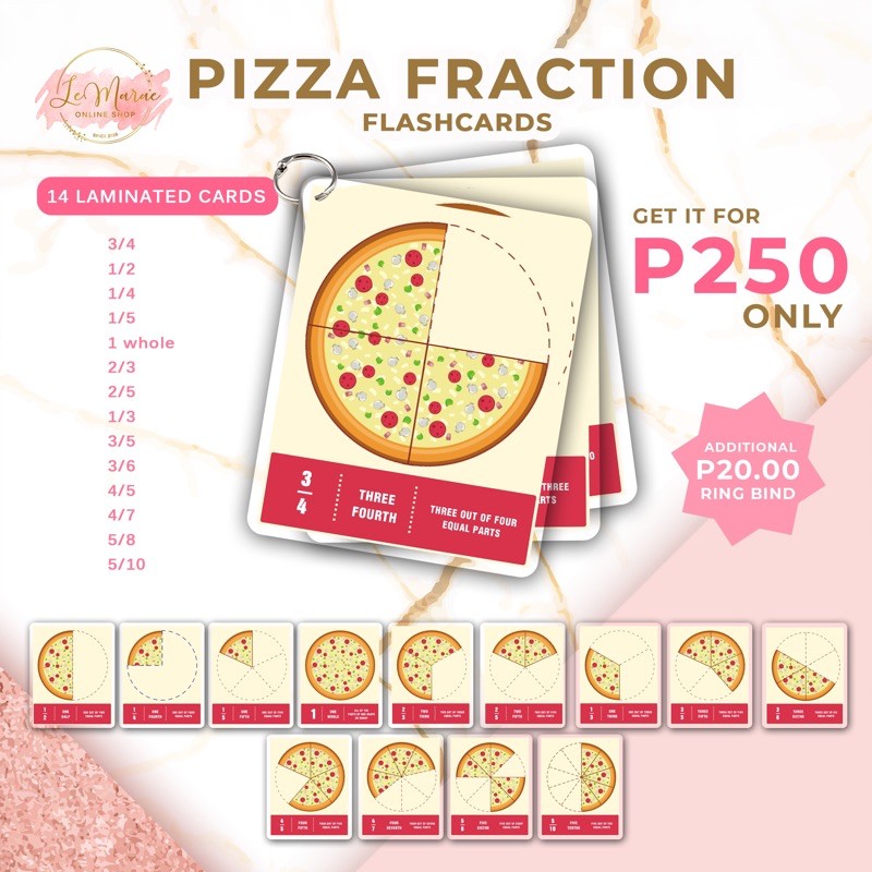 FRACTIONS FRACTION Pizza Laminated Educational Flashcards Fractions ... FRACTIONS FRACTION Pizza Laminated Educational Flashcards Fractions ...
