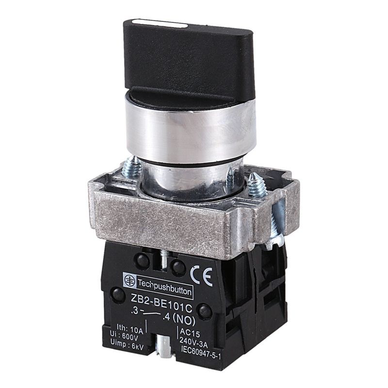 2X 22mm Latching 2 NO 3-Position Rotary Selector Select Switch ZB2-BE101C Black | Shopee Philippines